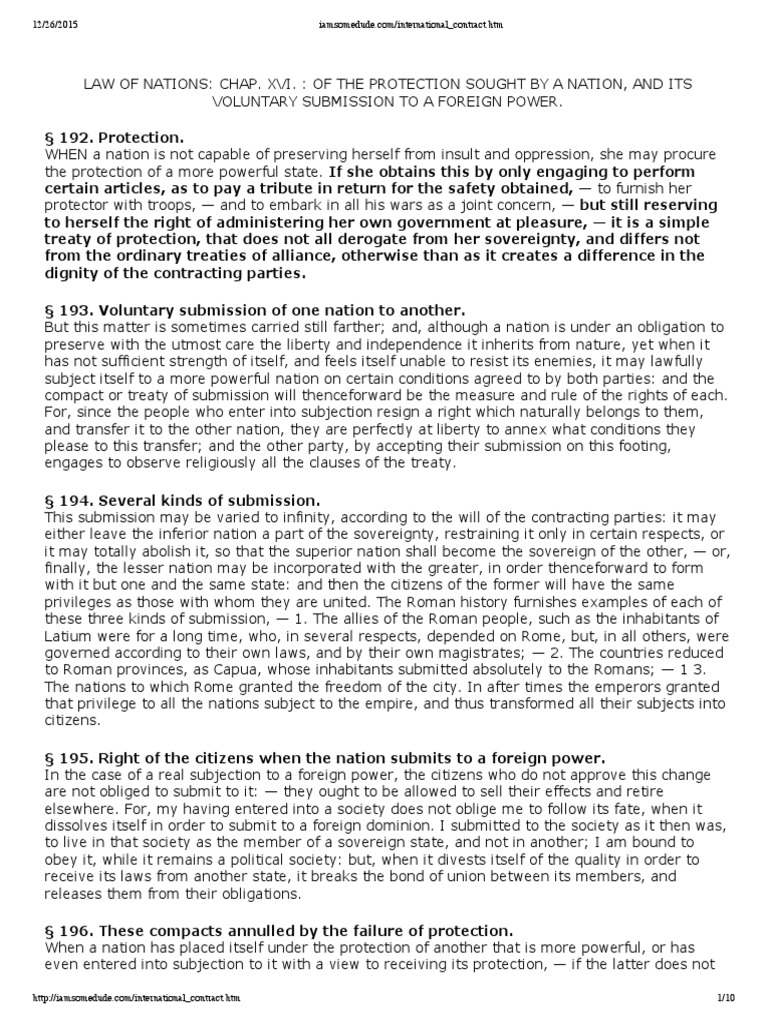 A Simple Treaty For Protection BORIS | PDF | Treaty | Natural And Legal ...