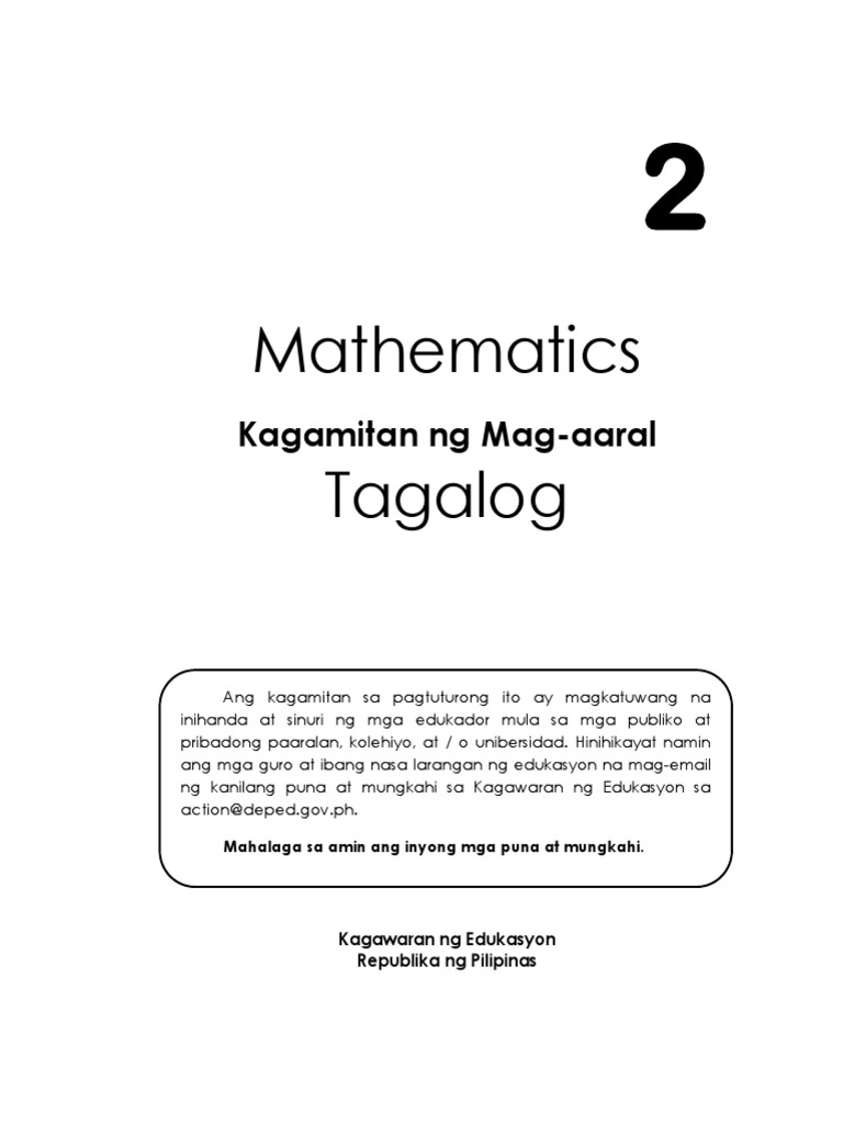 Grade 2 Learning Module in Mathematics | PDF