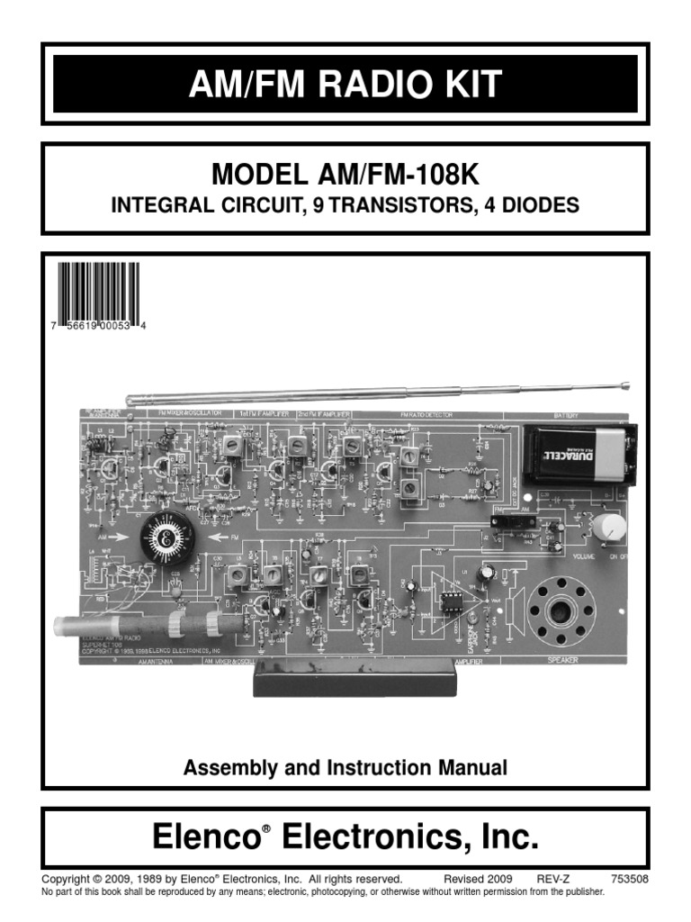 AM/FM Radio Kit Manual | PDF | Detector (Radio) | Amplifier