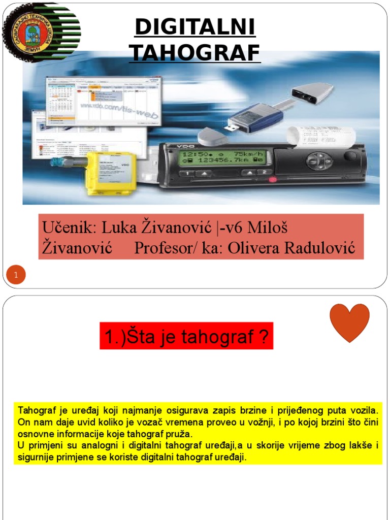 Digitalni Tahograf | PDF