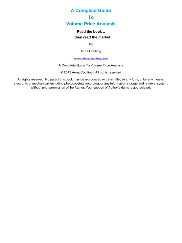 A Complete Guide To Volume Price Analysis | PDF | Market Trend ...