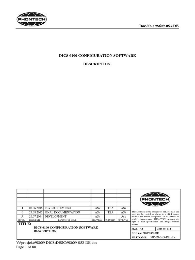 Centrala User Manual For Configuration SW 435280 | PDF | Installation ...