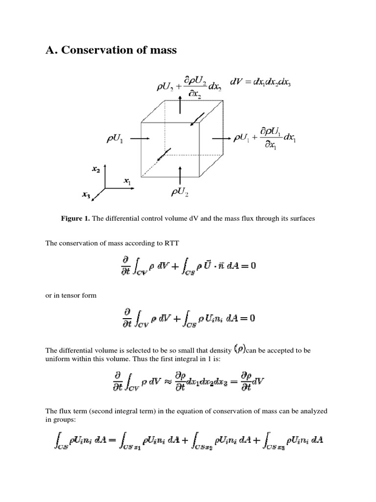Conservation of Mass | PDF | Science & Mathematics | Technology ...