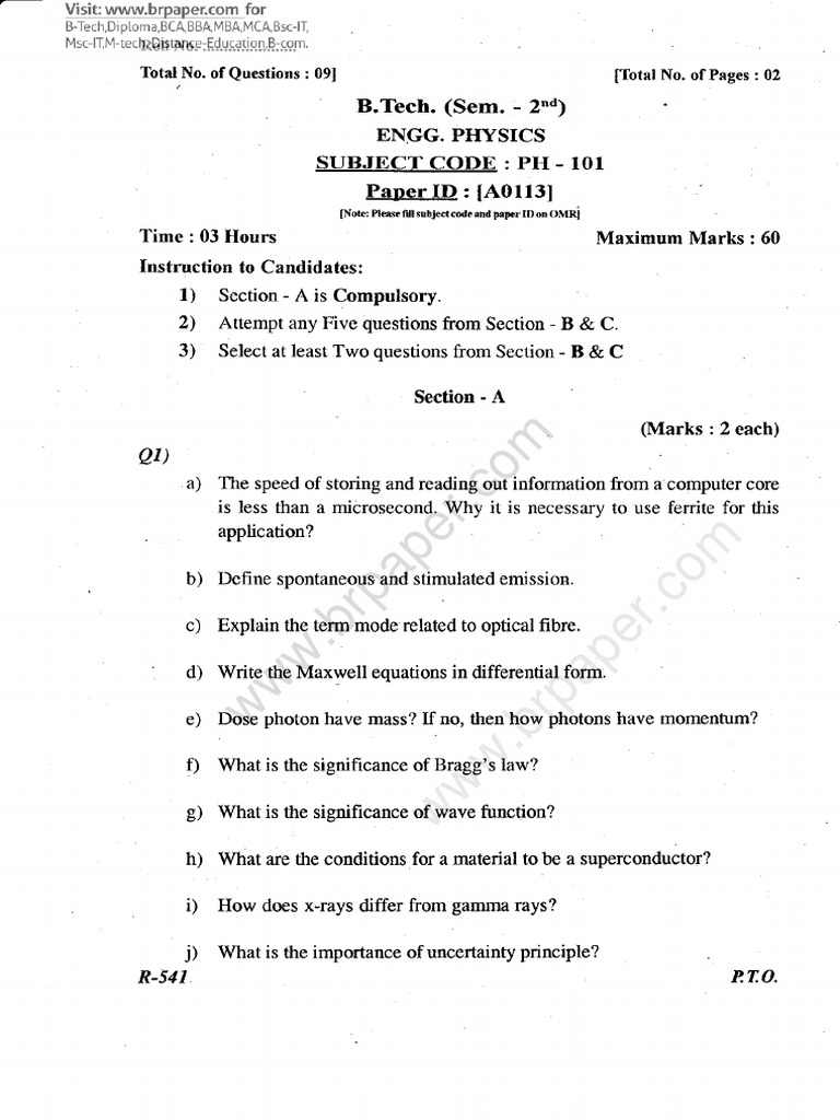Ptu | PDF | Refractive Index | Optical Fiber