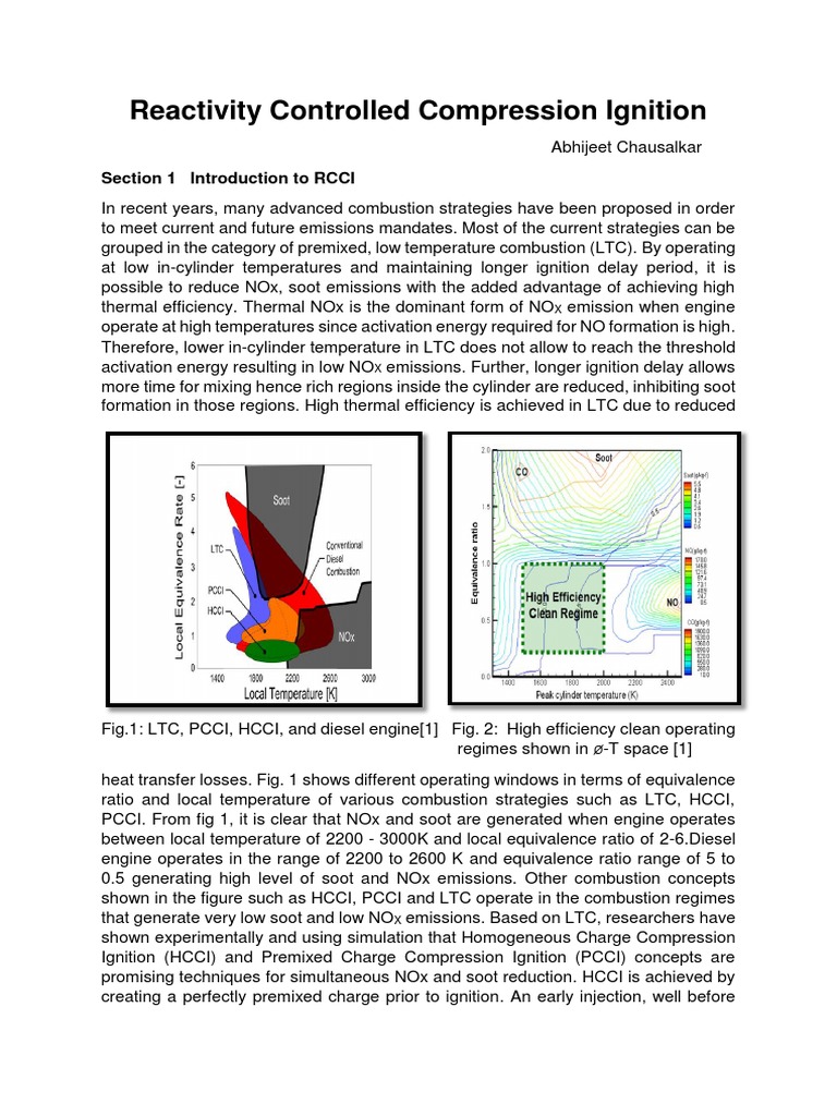 RCCI Final - Different Format | PDF | Combustion | Diesel Engine