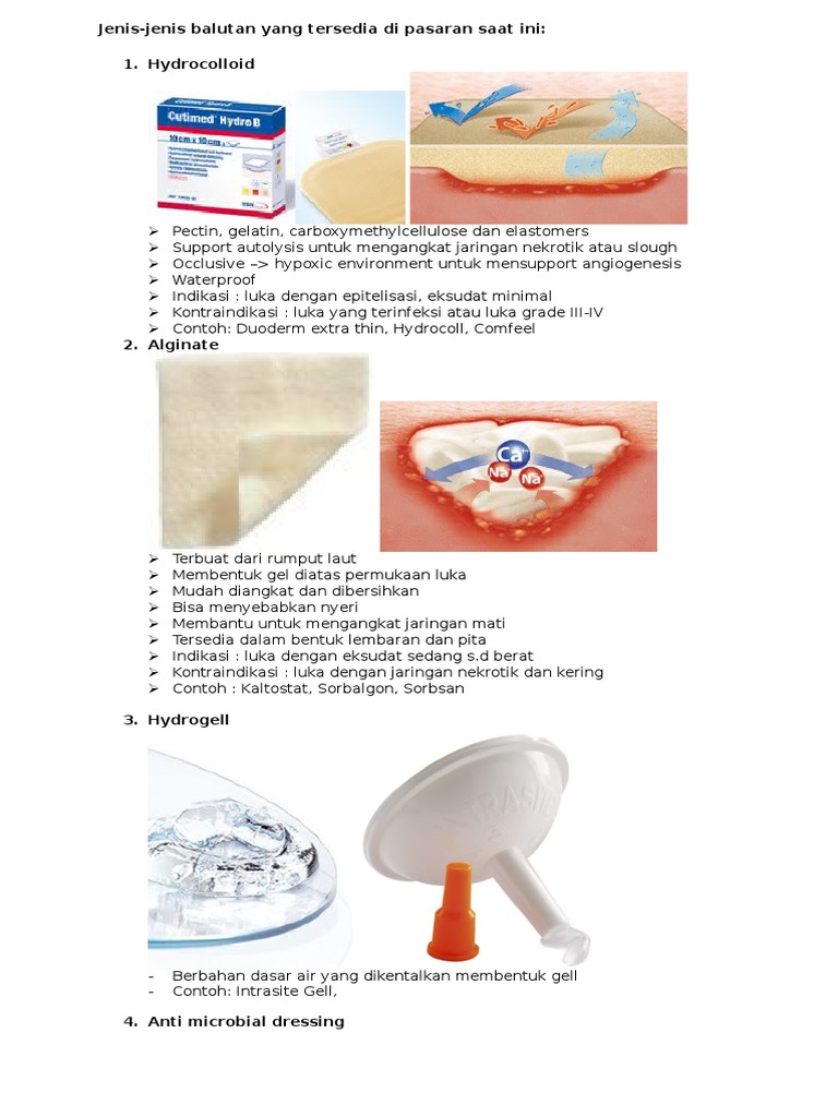 Jenis Balutan Luka Modern | PDF