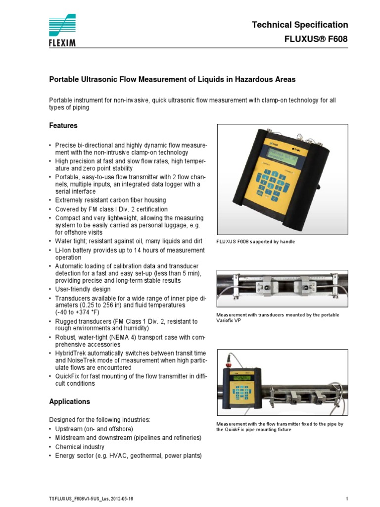 Flexsim Specification | PDF | Flow Measurement | Nature