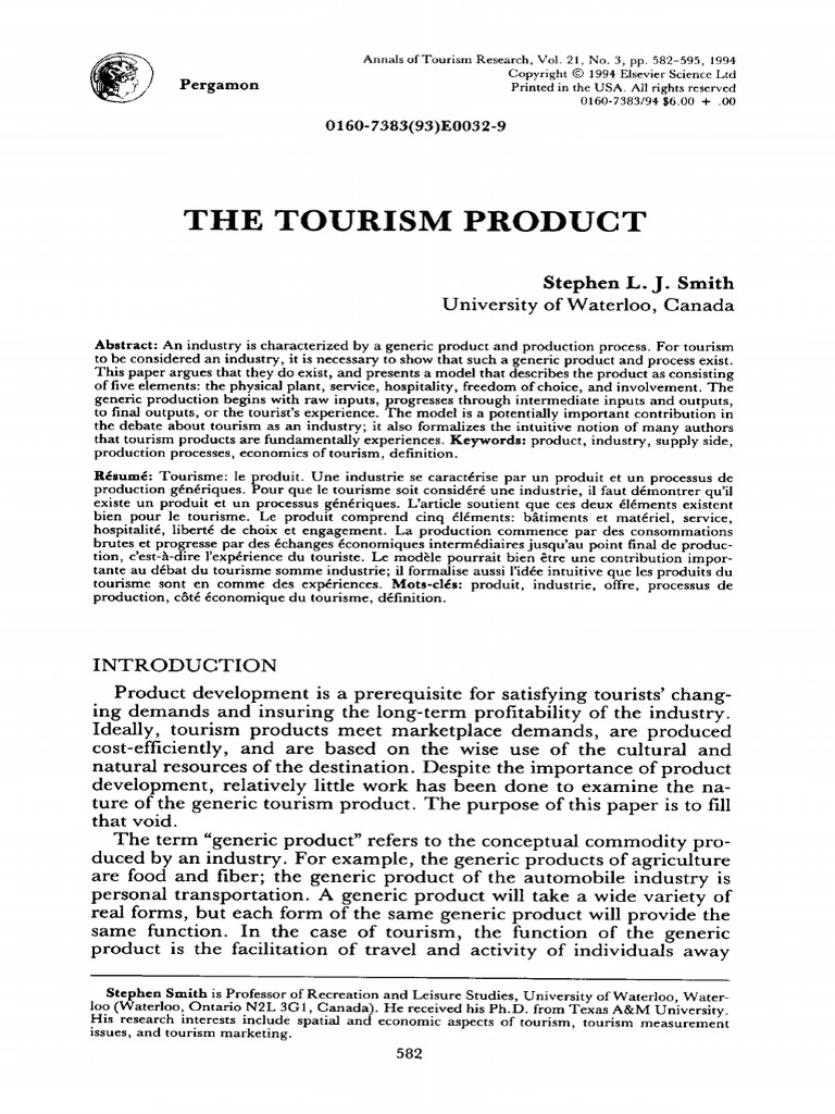 Tourism Product | Tourism | New Product Development