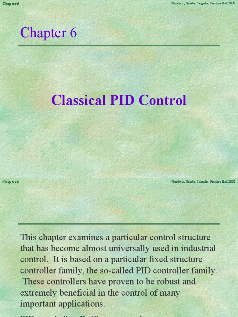 Classical PID Controller | PDF | Control Theory | Systems Theory Classical PID Controller | PDF | Control Theory | Systems Theory