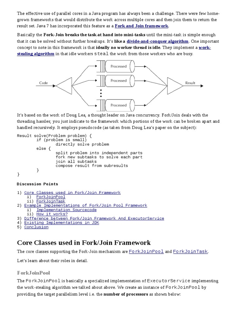 ForkJoinPool Example | PDF | Method (Computer Programming) | Class (Computer Programming)