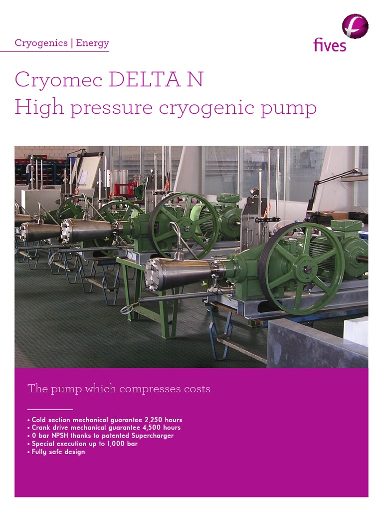 Fives Cryogenics DELTA N Brochure | Cryogenics | Pump