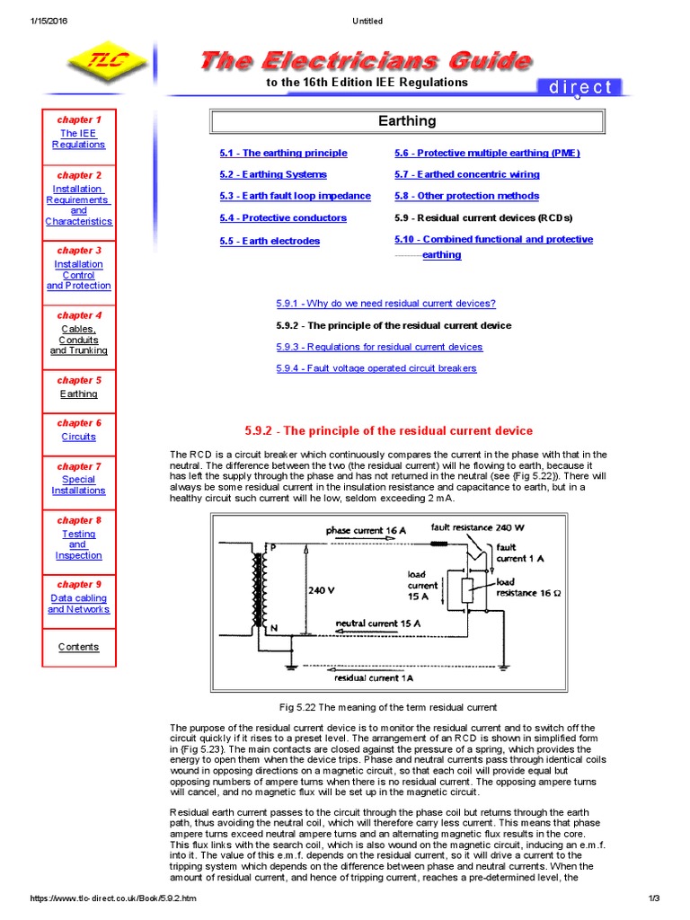Earthing: To The 16th Edition IEE Regulations | PDF | Inductor ...