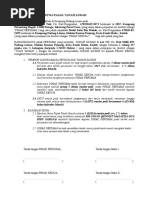 Surat Perjanjian Kesepakatan Bersama Dalam Pembahagian Harta Warisan | PDF | Politik | Griya & Taman