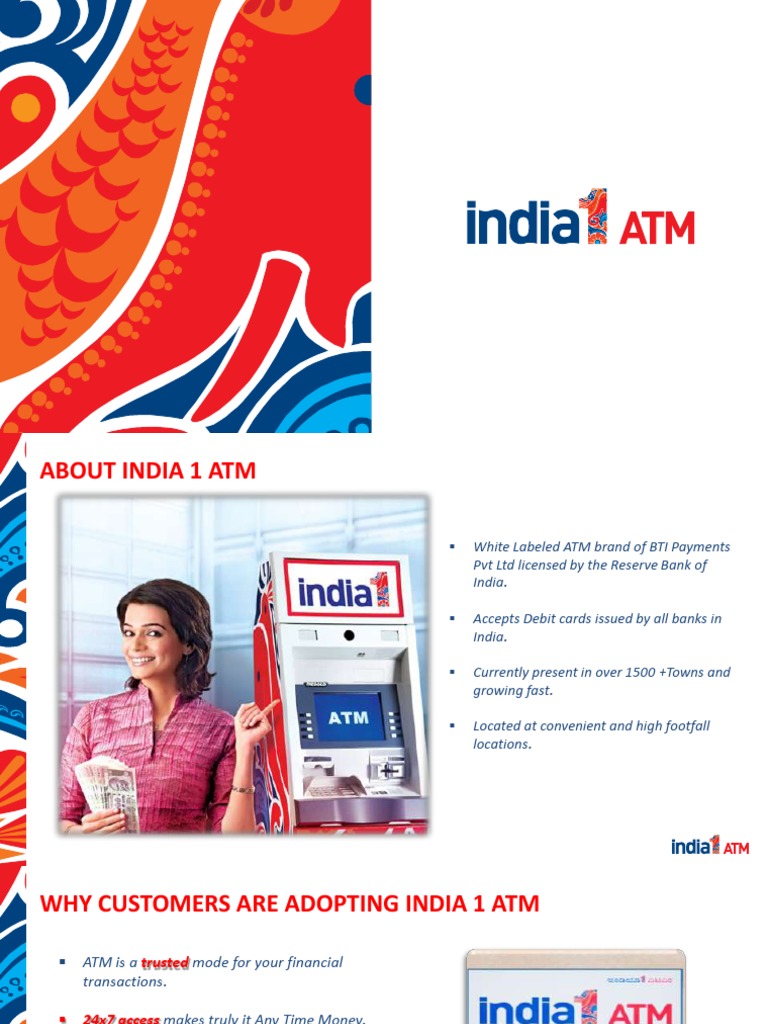 Branding Opportinity On India 1 Atms Pan India | PDF | Automated Teller ...