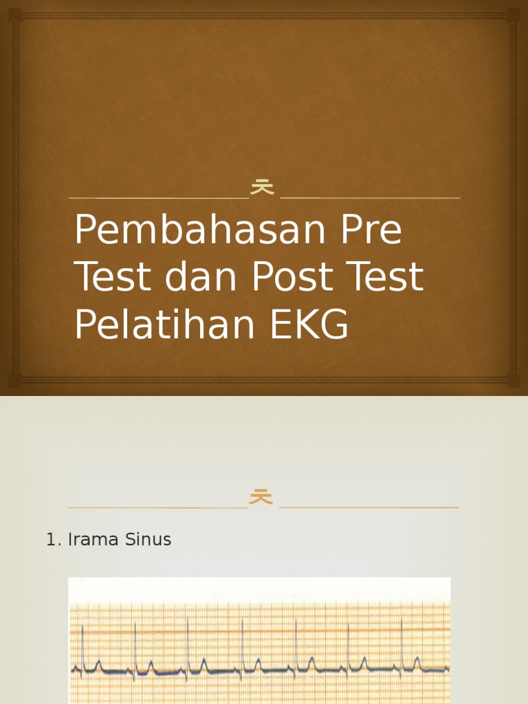Pembahasan Pre dan Post Test EKG | PDF