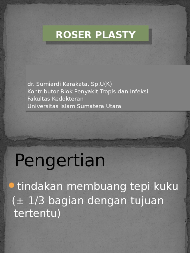 PP Roserplasty | PDF | Kesehatan Holistik | Sains & Matematika
