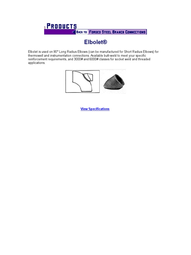 Elbolet®: View Specifications | PDF