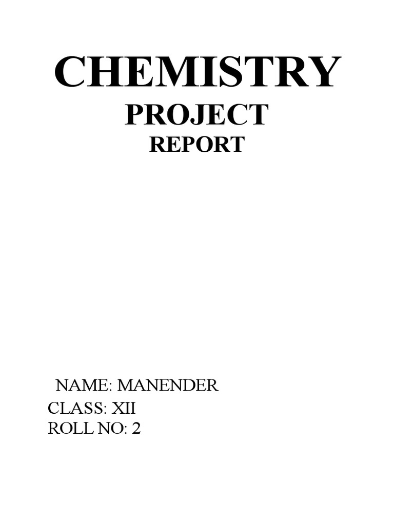 Ions in Toothpaste: Chemistry Project Report | PDF