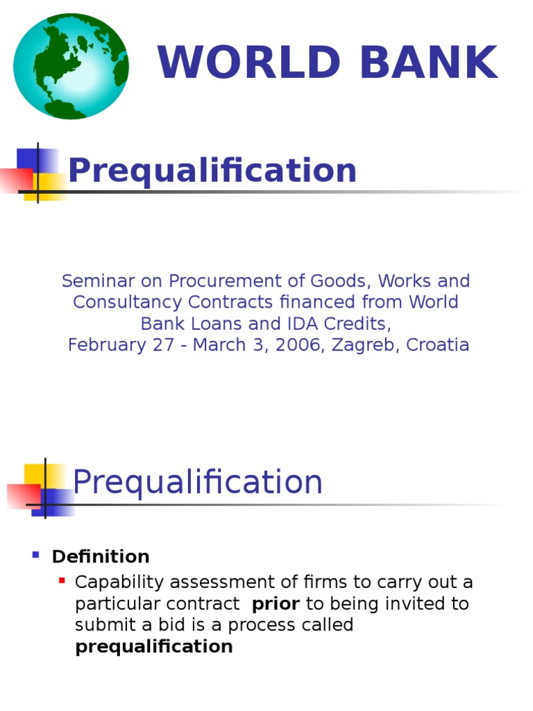 Pre Qualification | PDF | Joint Venture | Procurement