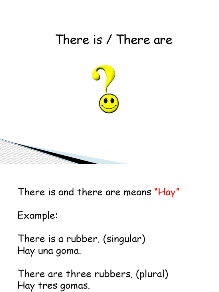 Using "There is/There are" in Spanish | PDF