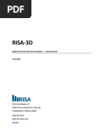 RISA 3D Structural Analysis Guide | PDF