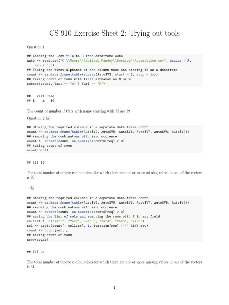 Foundations of Data Analytics | PDF | Comma Separated Values | Scatter Plot