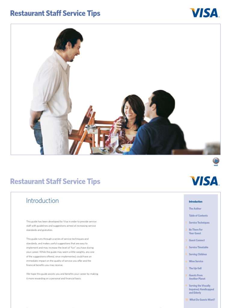 Restaurant Staff | PDF | Tableware | Restaurants