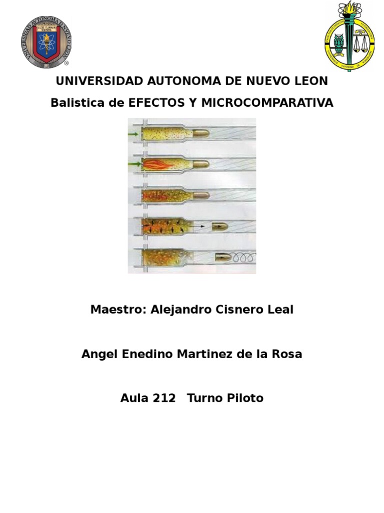 Balística de Efectos | PDF | Proyectiles | Balística