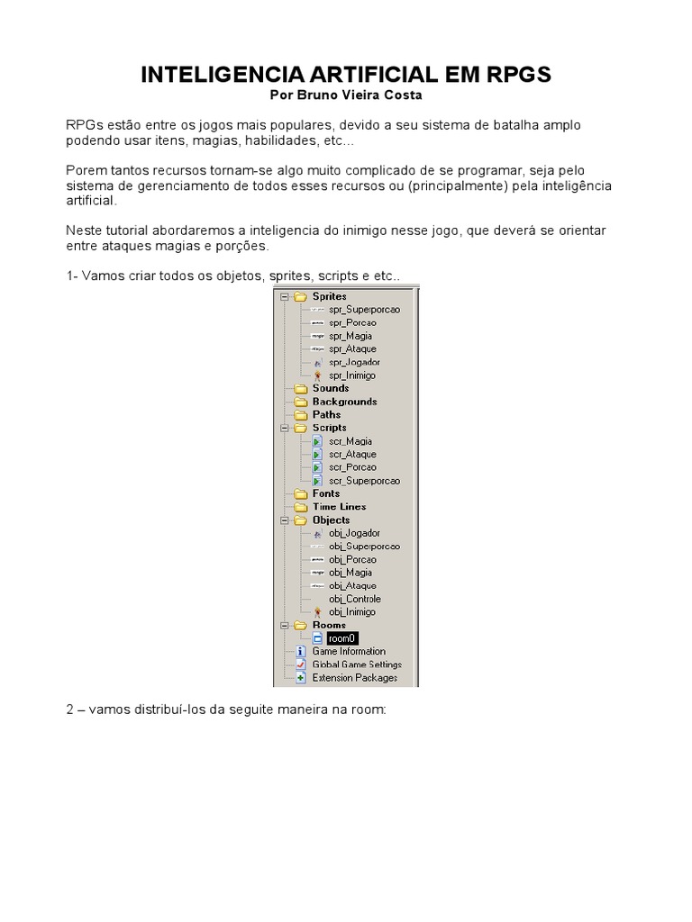 Inteligência Artificial em RPGs | PDF | Jogos de RPG | Inteligência ...