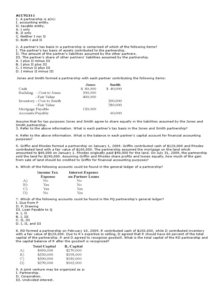 Chap015 With Answer | PDF | Partnership | Financial Accounting