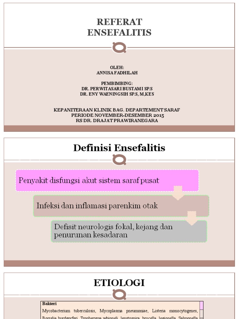 ENSEFALITIS | PDF | Sains & Matematika