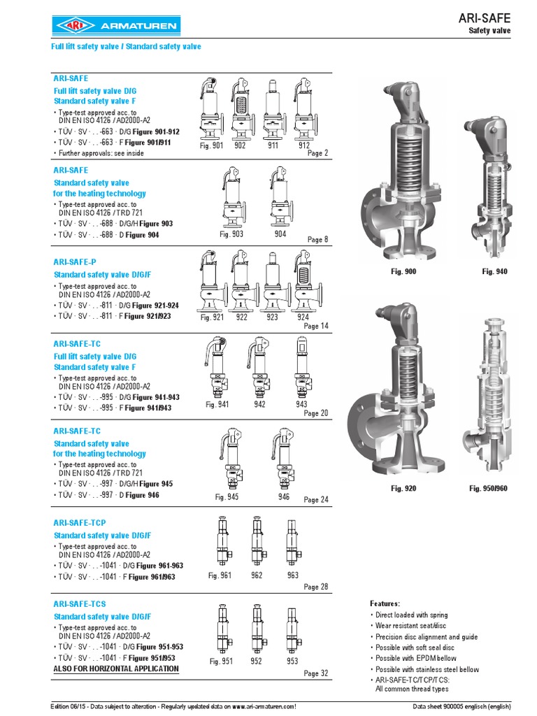 Ari Safe | PDF | Valve | Gas Technologies