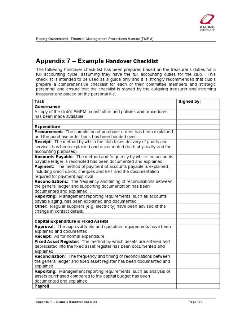Appendix-7-Example-Handover-Checklist-Aug-13.doc | Accounts Payable ...