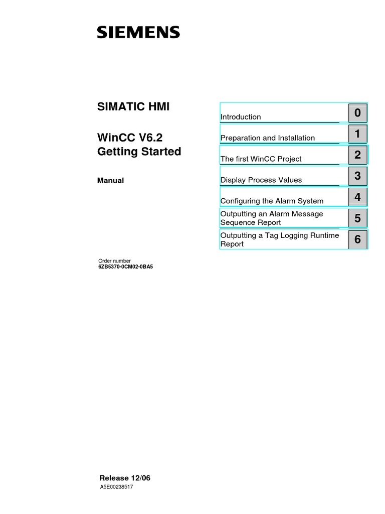 HMIi Wincc v6 2 Getting Started en | PDF | Windows Xp | Microsoft Windows