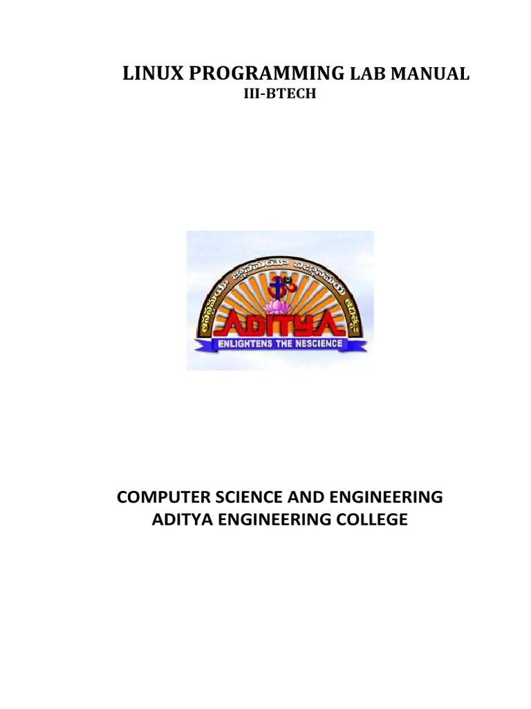 Linux Programming Lab Manual-New Syllabus | PDF | Command Line Interface | Unix Software