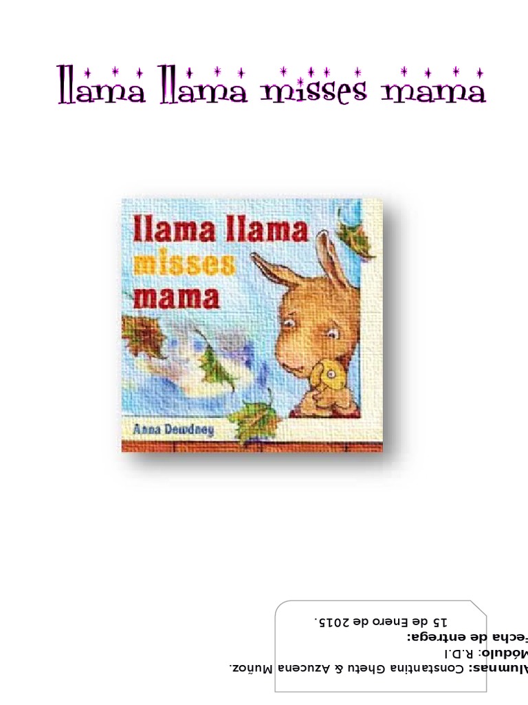 "Llama Llama Misses Mama" Cuento | PDF | Learning | Cognitive Science