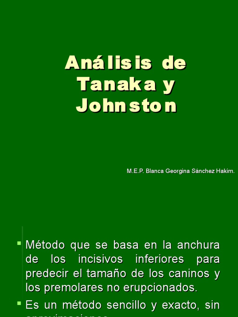 Tanaka Johnston | PDF