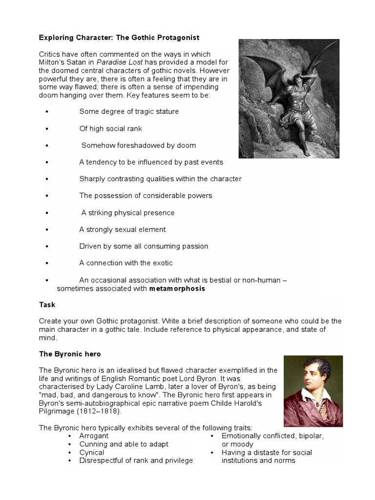 The Gothic Protagonist | PDF | Gothic Fiction | Lord Byron