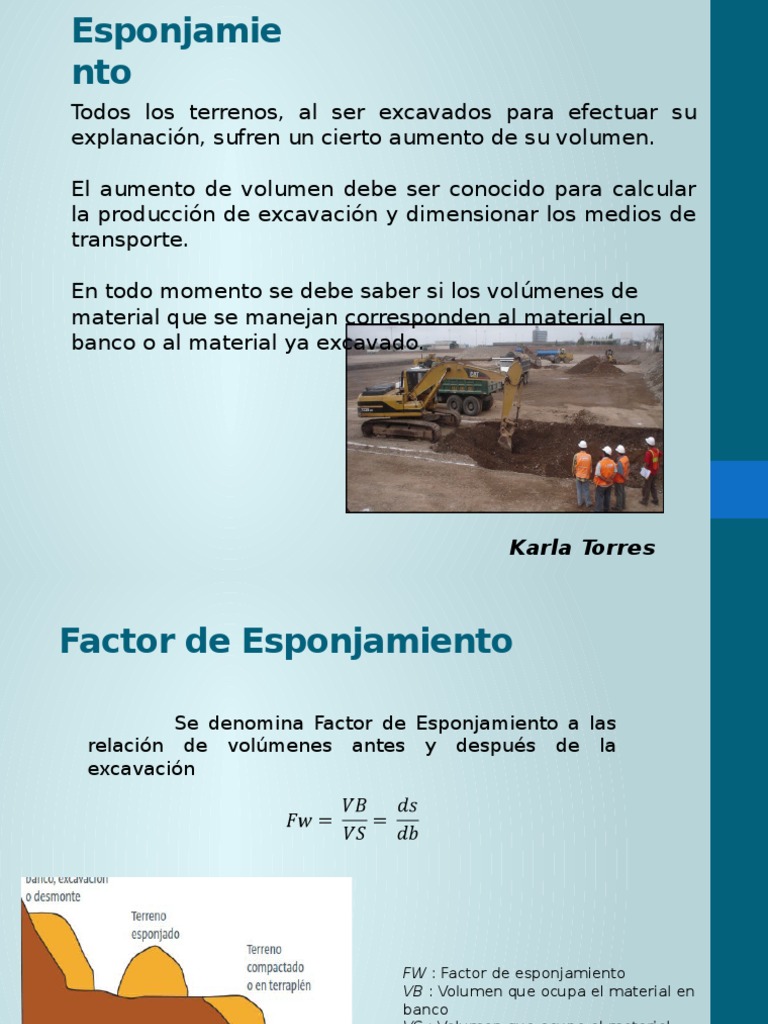 Esponjamiento y Factor de Esponjamiento | PDF