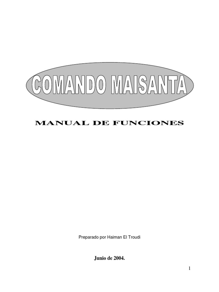 Manual de Funciones Comando Maisanta | PDF | Hugo Chavez | Votación