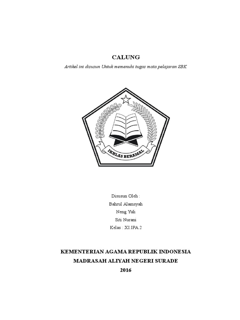 Sejarah dan Jenis Alat Musik Calung | PDF | Ilmu Sosial