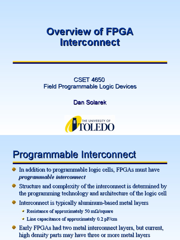 FPGA Interconnect and Routing | PDF | Field Programmable Gate Array ...