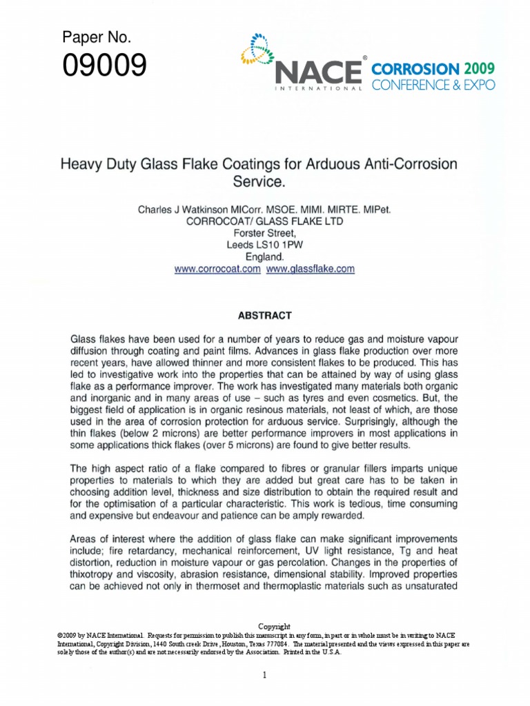 Glasse Flake | PDF | Epoxy | Fiberglass
