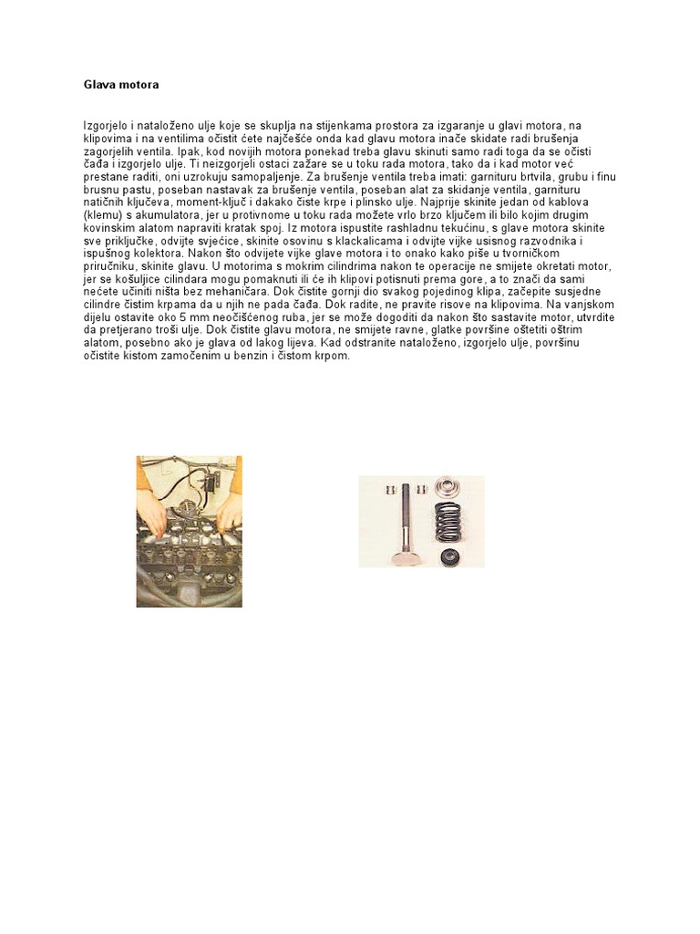 Glava Motora | PDF