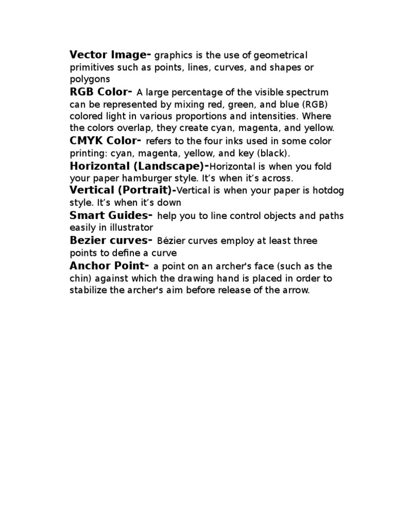 Understanding Vector Graphics and Color Models | PDF | Teaching Methods & Materials | Home & Garden