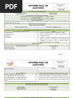 Ejemplo Formato Informe de Auditoria | PDF