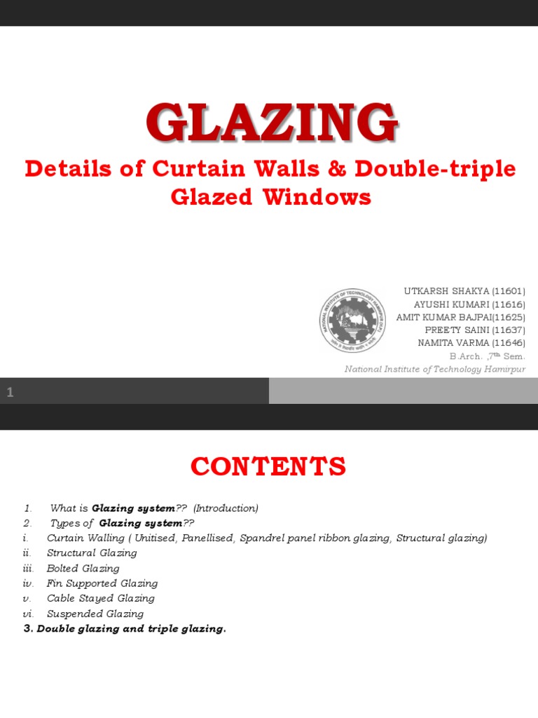 Glazing | PDF | Window | Wall