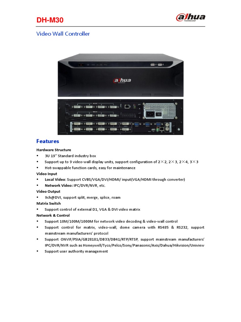Video Wall Dahua | PDF