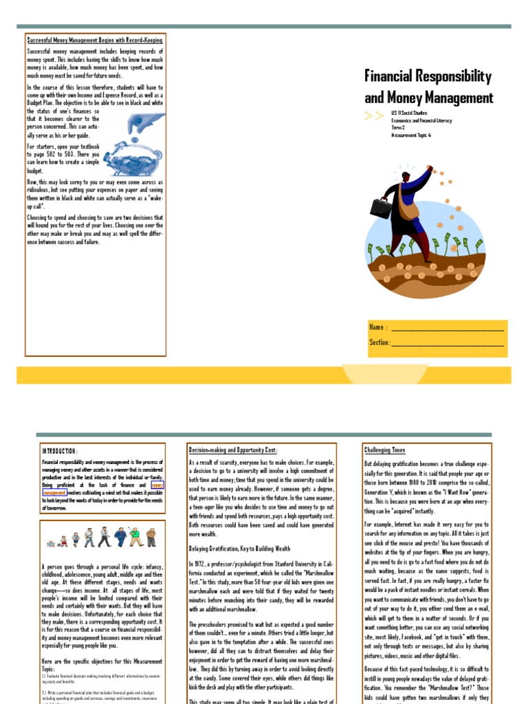 Financial Responsibility and Money Management | PDF | Economies | Business