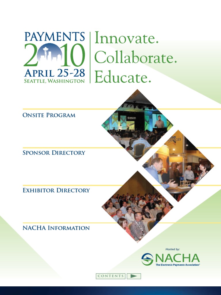 NACHA Payments 2010 OnSite Program | PDF | Image Scanner | Cheque